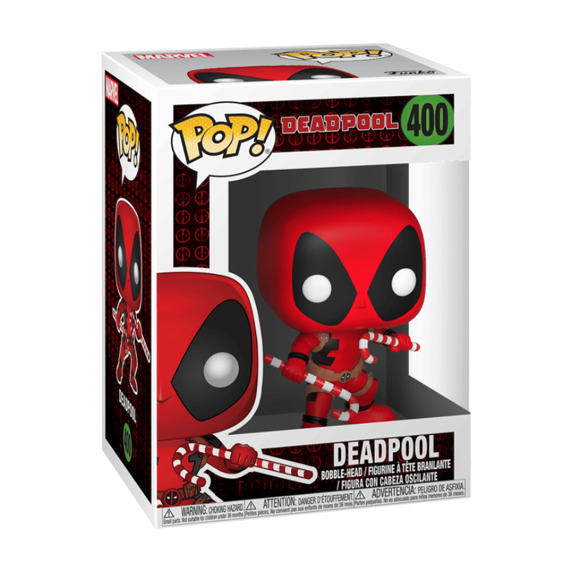Funko POP! Deadpool - Christmas (Candy Canes) Deadpool #400 — Pop Hero