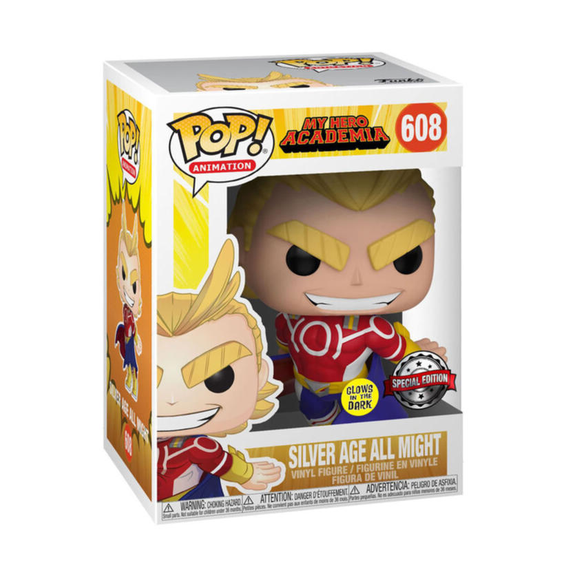 Funko Pop! My Hero Academia - Silver Age All Might #608 (GITD) – Pop Hero